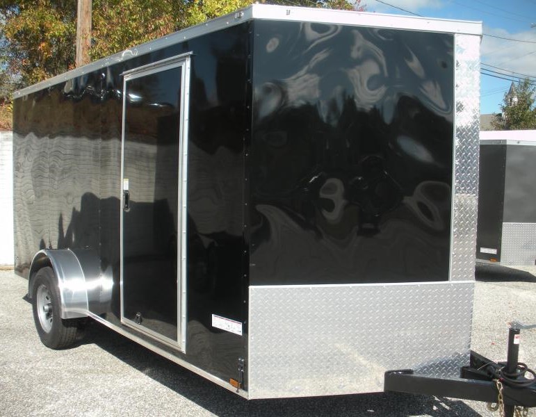 7x12 Single Axle Enclosed Cargo Trailer | Rolling Vault Premium